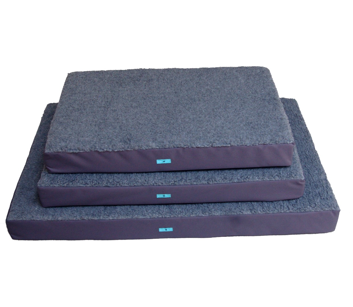 Firm Grey Orthopedic Dog Mattress Waterproof Dog Bed Dippled Medium ...